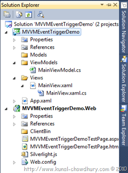 Using EventTrigger in XAML for MVVM – No Code Behind Code